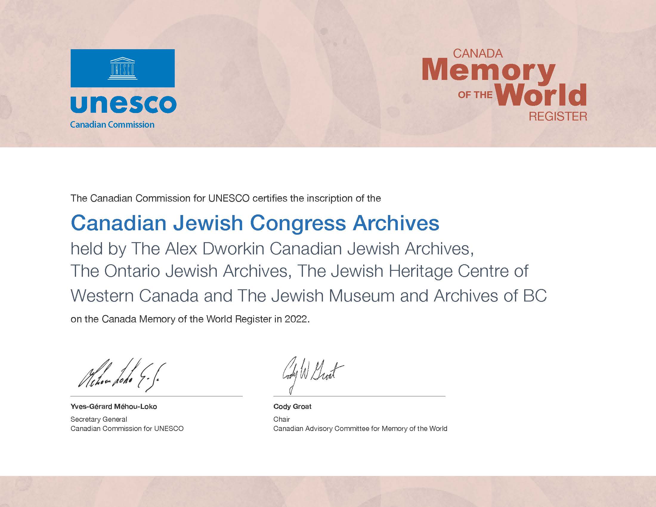 Home page - Jewish Heritage Centre of Western Canada
